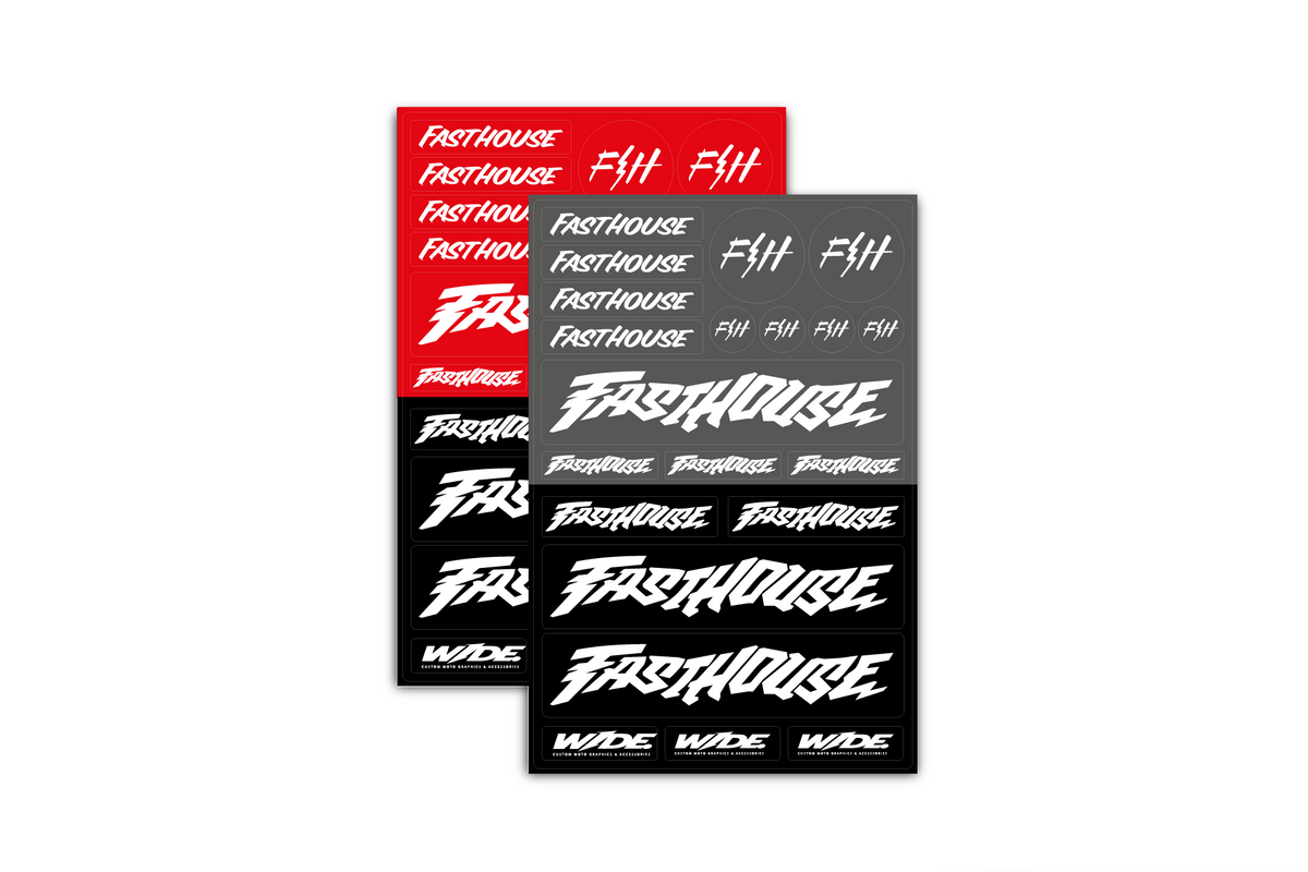 FASTHOUSE (PACK) - STICKER SHEET – WIDEOPENGRAPHIX