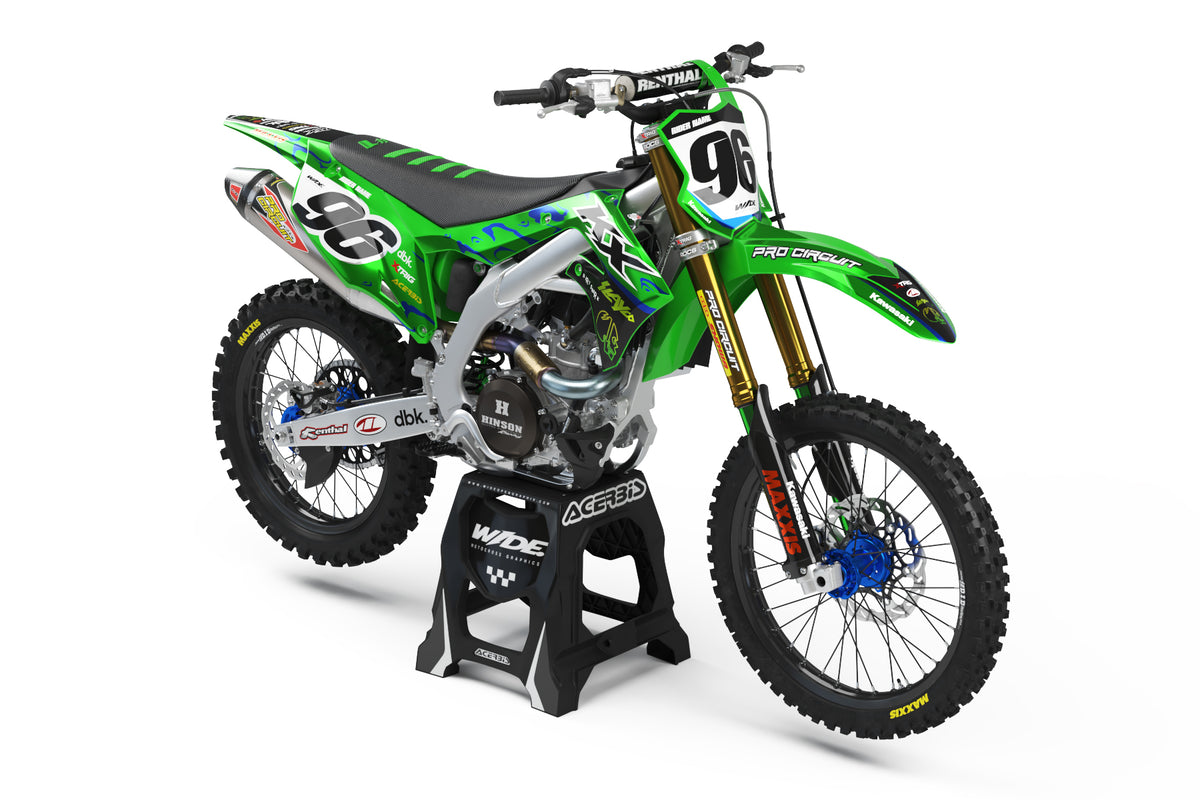 SLAYER BLUE - KAWASAKI FULL GRAPHICS KIT – WIDEOPENGRAPHIX