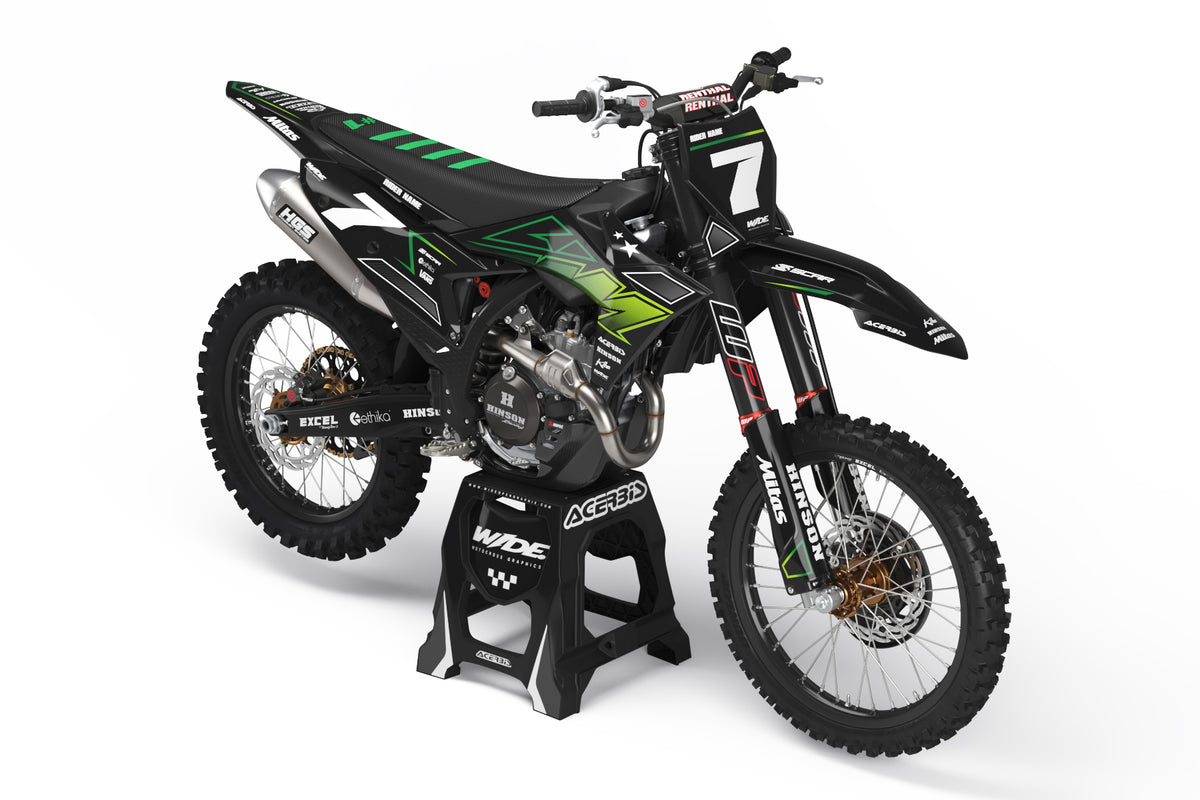 TRAX GREEN - KTM FULL GRAPHICS KIT – WIDEOPENGRAPHIX