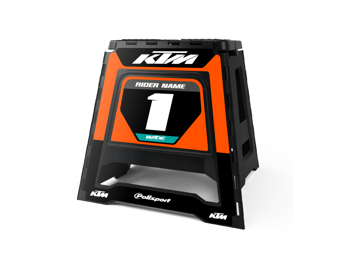 KTM FACTORY - POLISPORT STAND GRAPHICS – WIDEOPENGRAPHIX