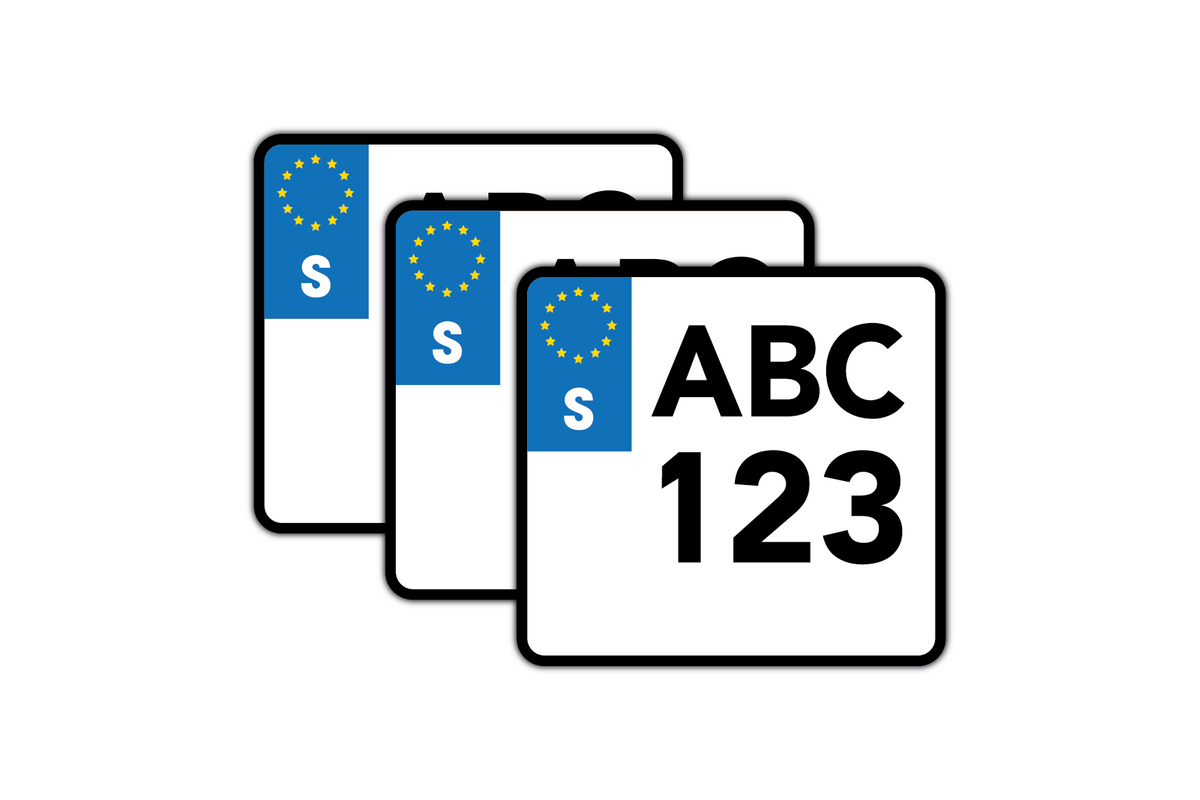 LICENSE PLATE DECALS (3 PACK) – WIDEOPENGRAPHIX