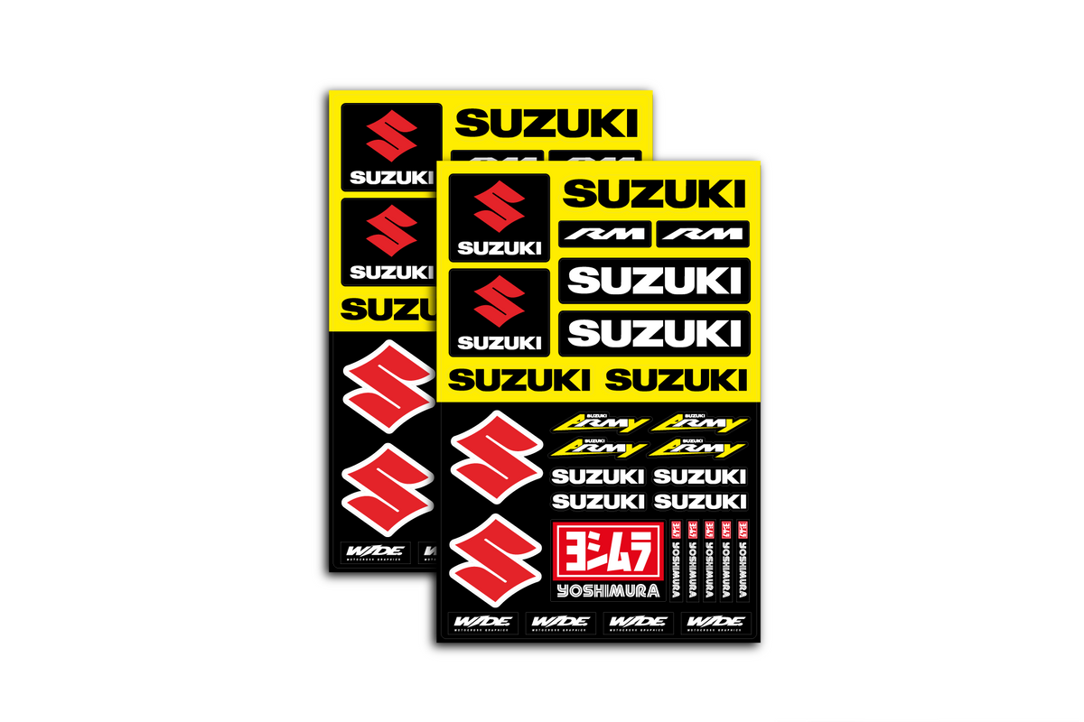 SUZUKI (PACK) - STICKER SHEET – WIDEOPENGRAPHIX