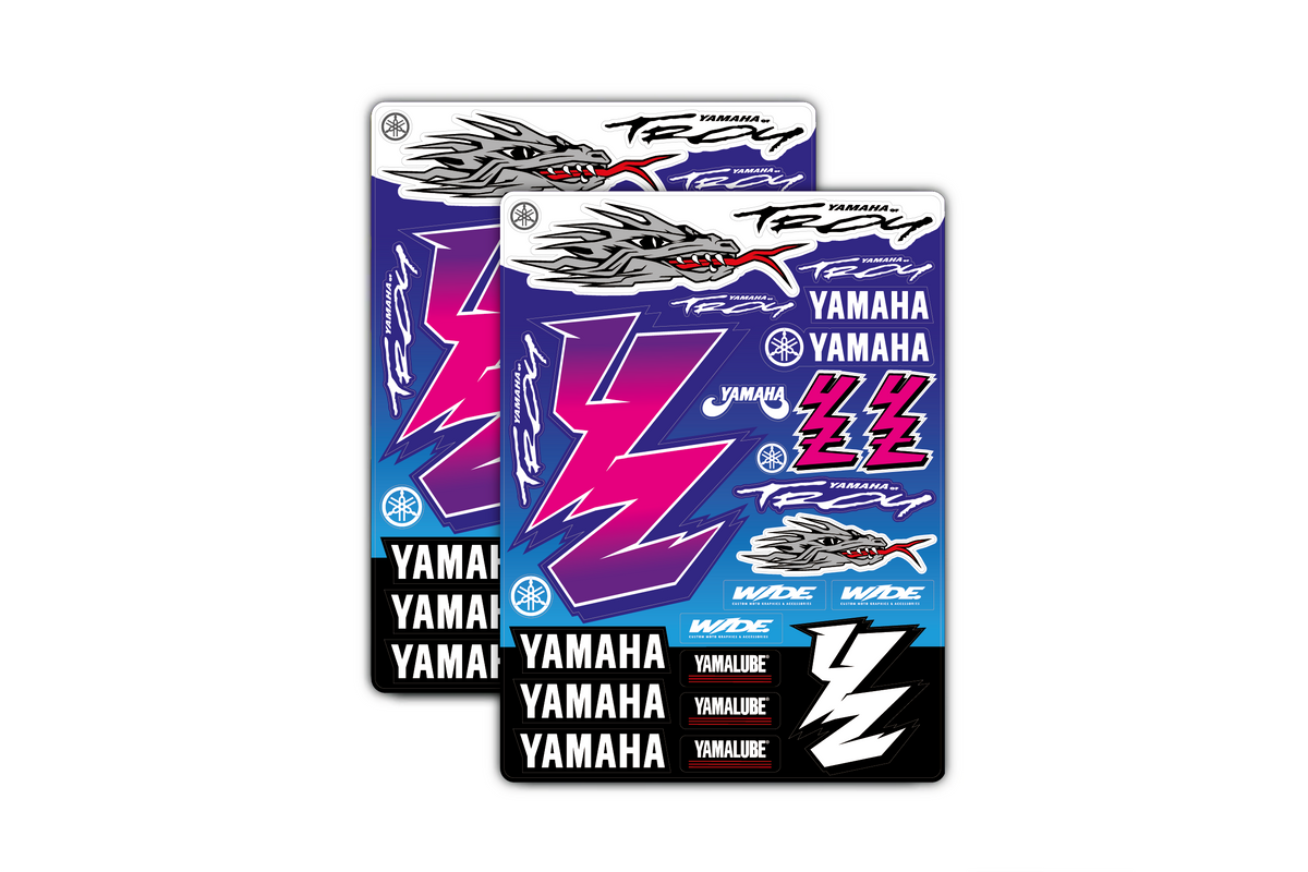 YAMAHA RETRO (PACK) - STICKER SHEET – WIDEOPENGRAPHIX