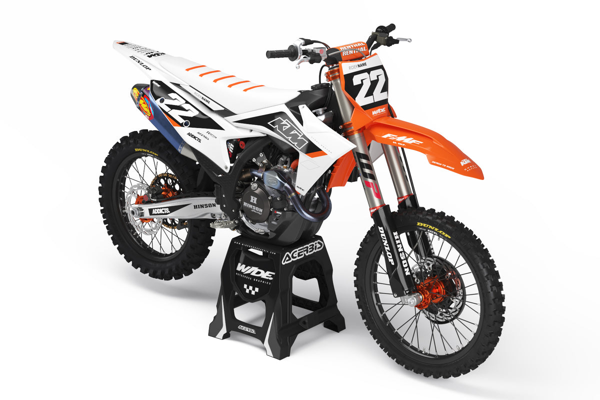 OMEGA WHITE - KTM FULL GRAPHICS KIT – WIDEOPENGRAPHIX