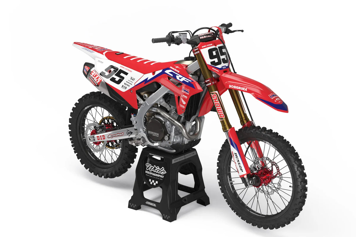 FACTORY V1 RED & WHITE - HONDA FULL GRAPHICS KIT – WIDEOPENGRAPHIX