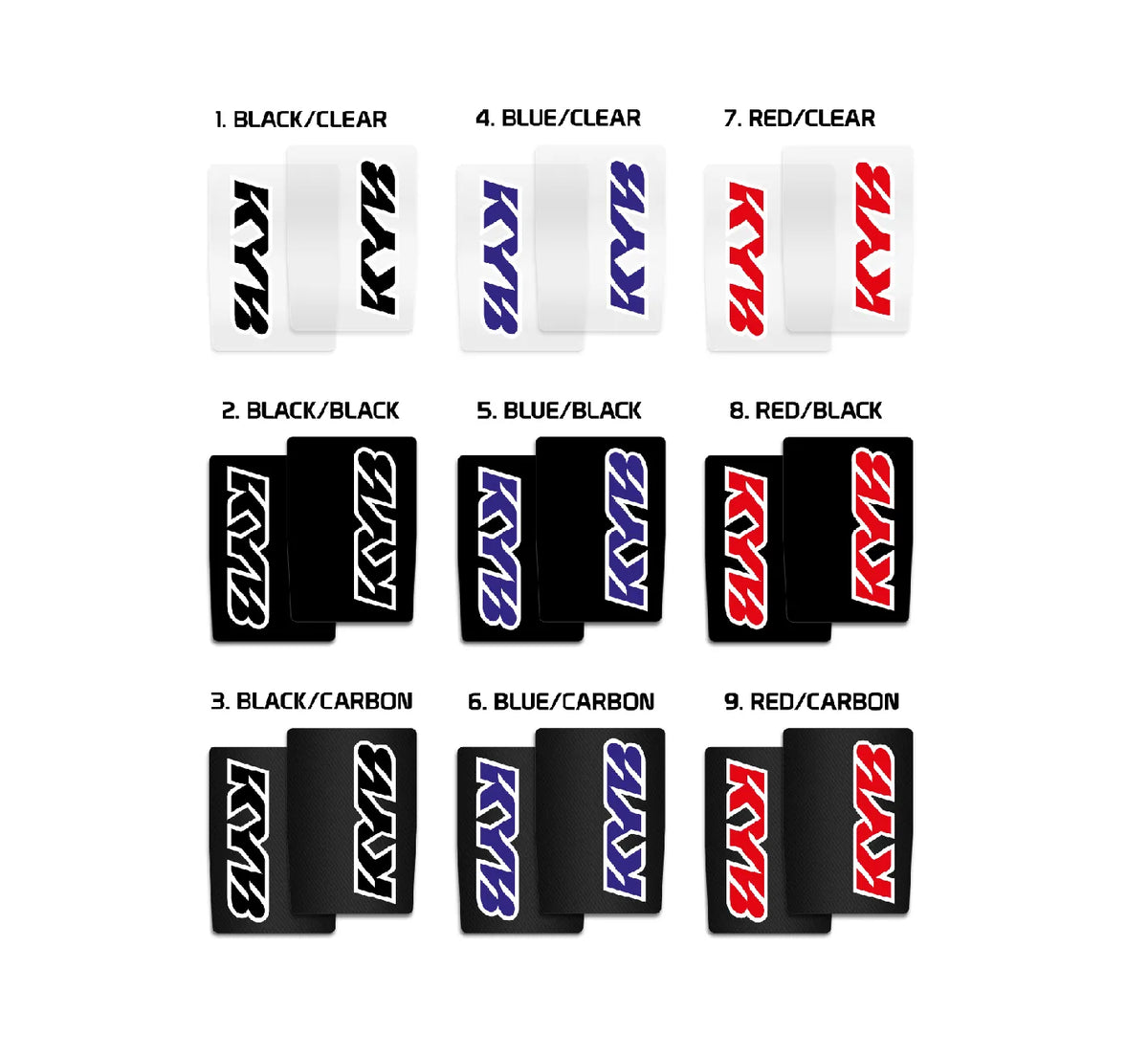 KYB - FORKSTICKERS – WIDEOPENGRAPHIX