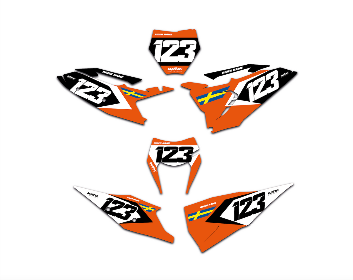 V3 - FLAG - KTM NUMBERPLATES – WIDEOPENGRAPHIX
