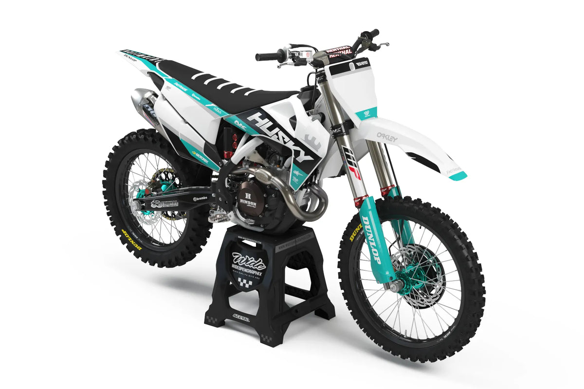CRANE TEAL - HUSQVARNA FULL GRAPHICS KIT – WIDEOPENGRAPHIX