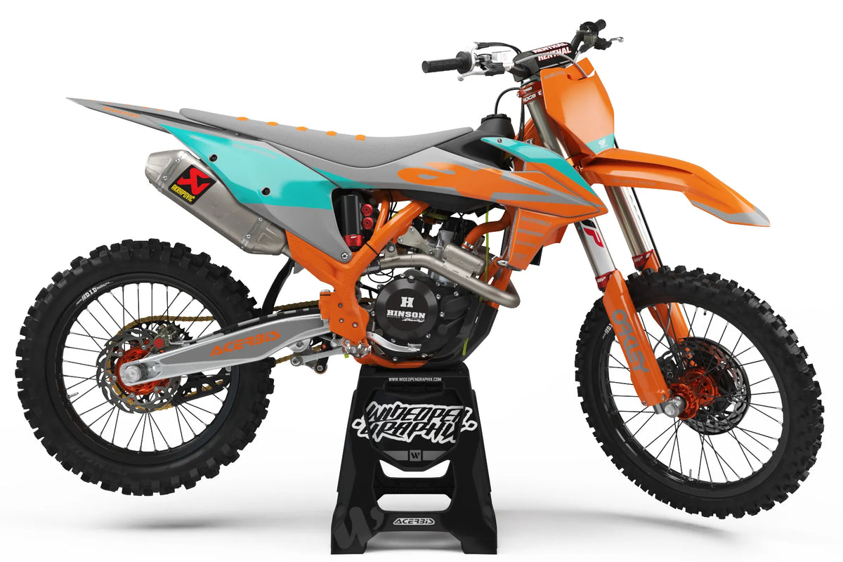 NUMB ORANGE/GRAY - KTM FULL GRAPHICS KIT – WIDEOPENGRAPHIX