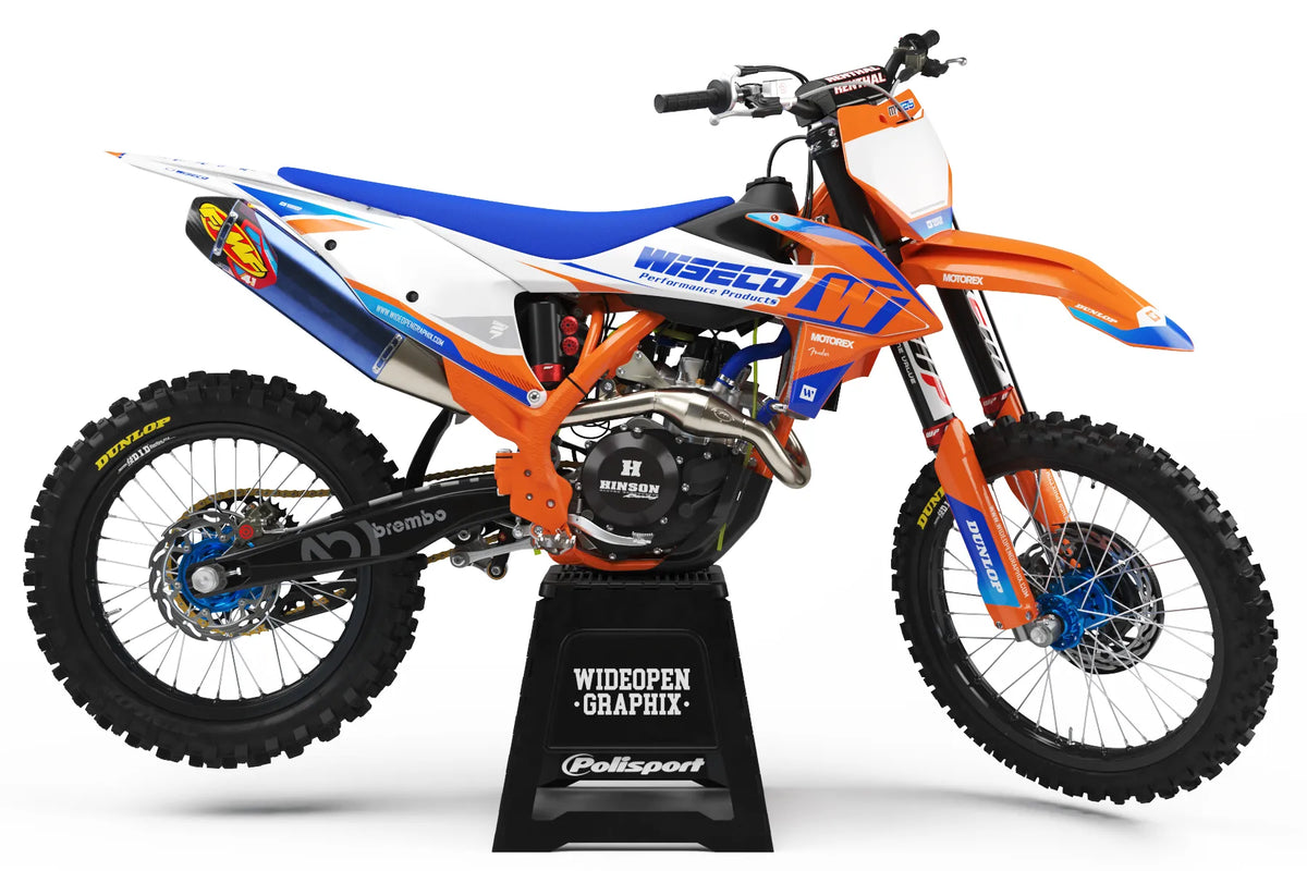 WAVE ORANGE/BLUE - KTM FULL GRAPHICS KIT – WIDEOPENGRAPHIX