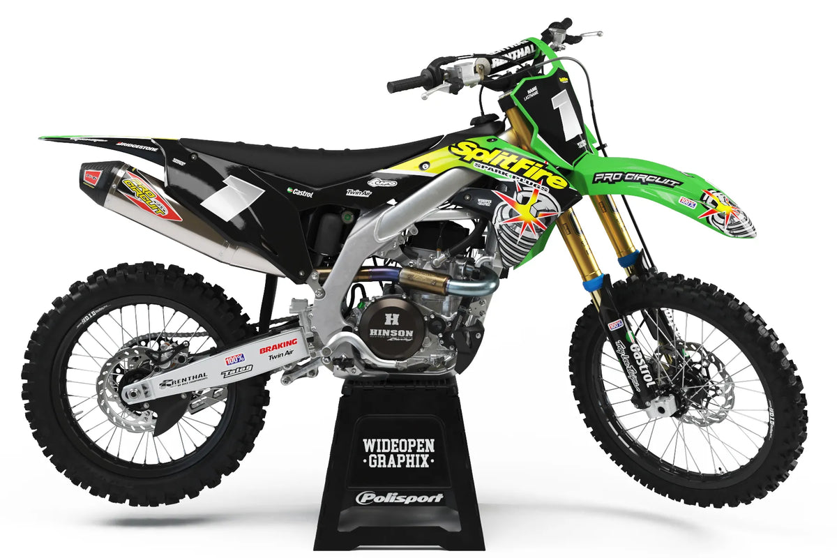 SPLITFIRE - KAWASAKI FULL GRAPHICS KIT – WIDEOPENGRAPHIX