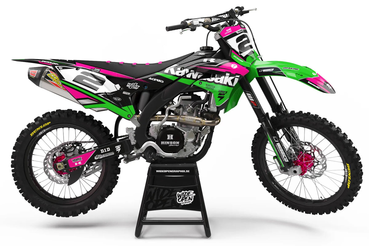 FLOW PINK - KAWASAKI FULL GRAPHICS KIT – WIDEOPENGRAPHIX