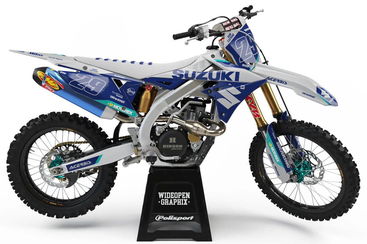 REAL GRAY & BLUE - SUZUKI FULL GRAPHICS KIT – WIDEOPENGRAPHIX